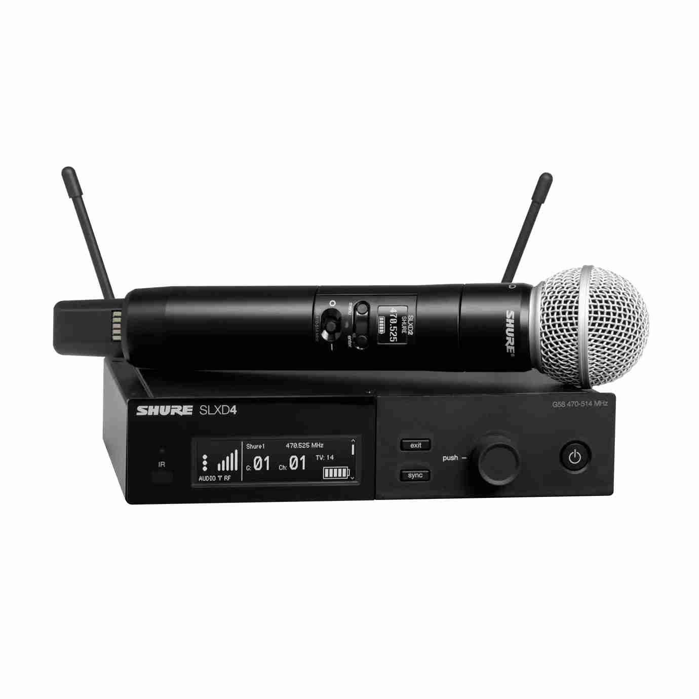 SHURE SLXD24E/SM58-H56. Радиосистема SLX-D с ручным передатчиком SM58 ...